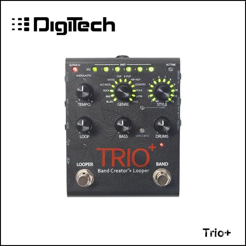 Эксклюзивная педаль DigiTech Trio для создания группы и лупов