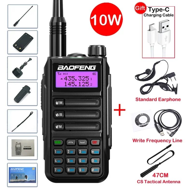 Baofeng UV16 Max V2, 10 Вт, рация Black Packge 9