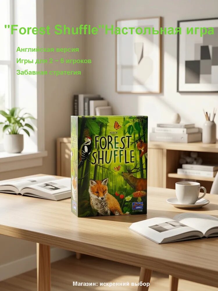 Карточная настольная игра "Forest Shuffle", игра для вечеринки на 2-5 человек, английская версия
