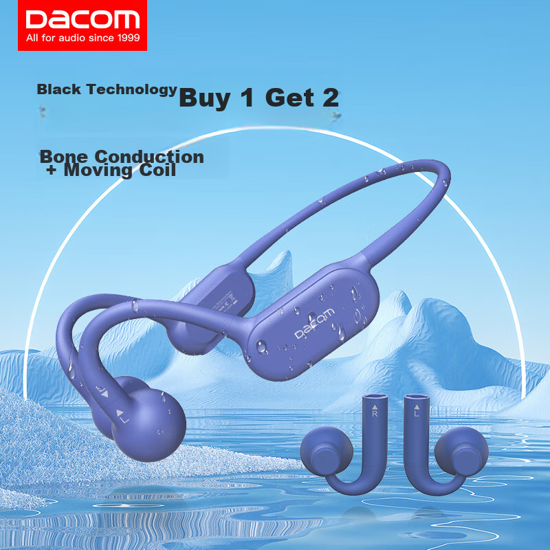 Dacom G100 Полуушиные костная проводимость Bluetooth наушники беспроводные спортивные наушники с шумоподавлением для