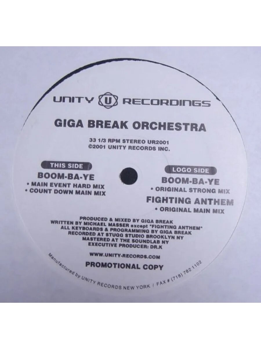 Giga Break - Boom-Ba-Ye