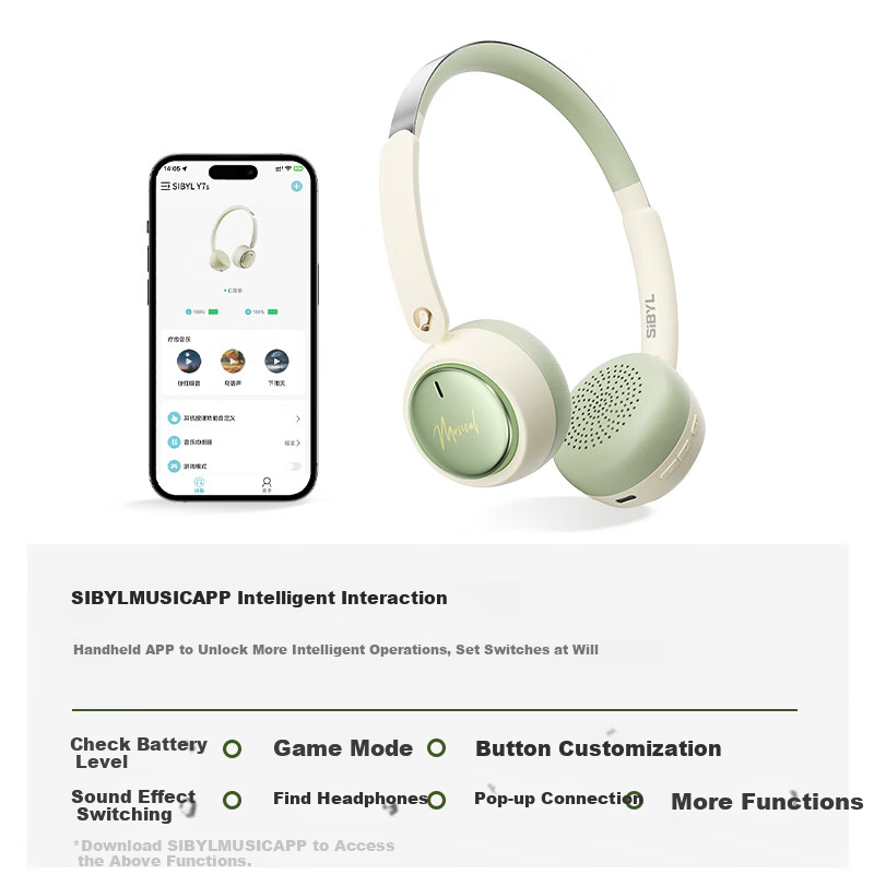 Sibyl Y7S Ретро беспроводные наушники Bluetooth с металлическими вкладышами и высококачественным звуком Цвет：Y7s