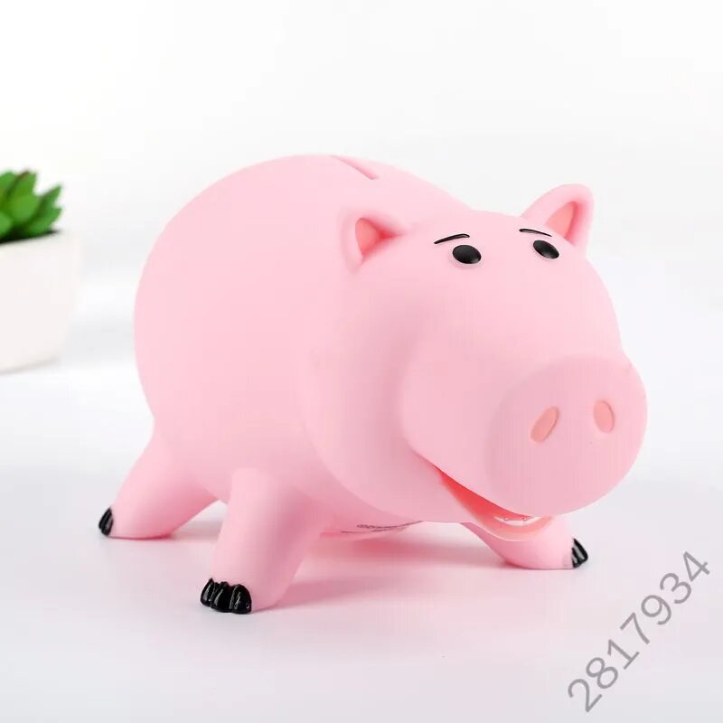Фигурка свинка Хэмм из мультфильма Toy Story, розовая копилка для денег, коллекционная пластиковая игрушка для мальчика и девочки — фото 1