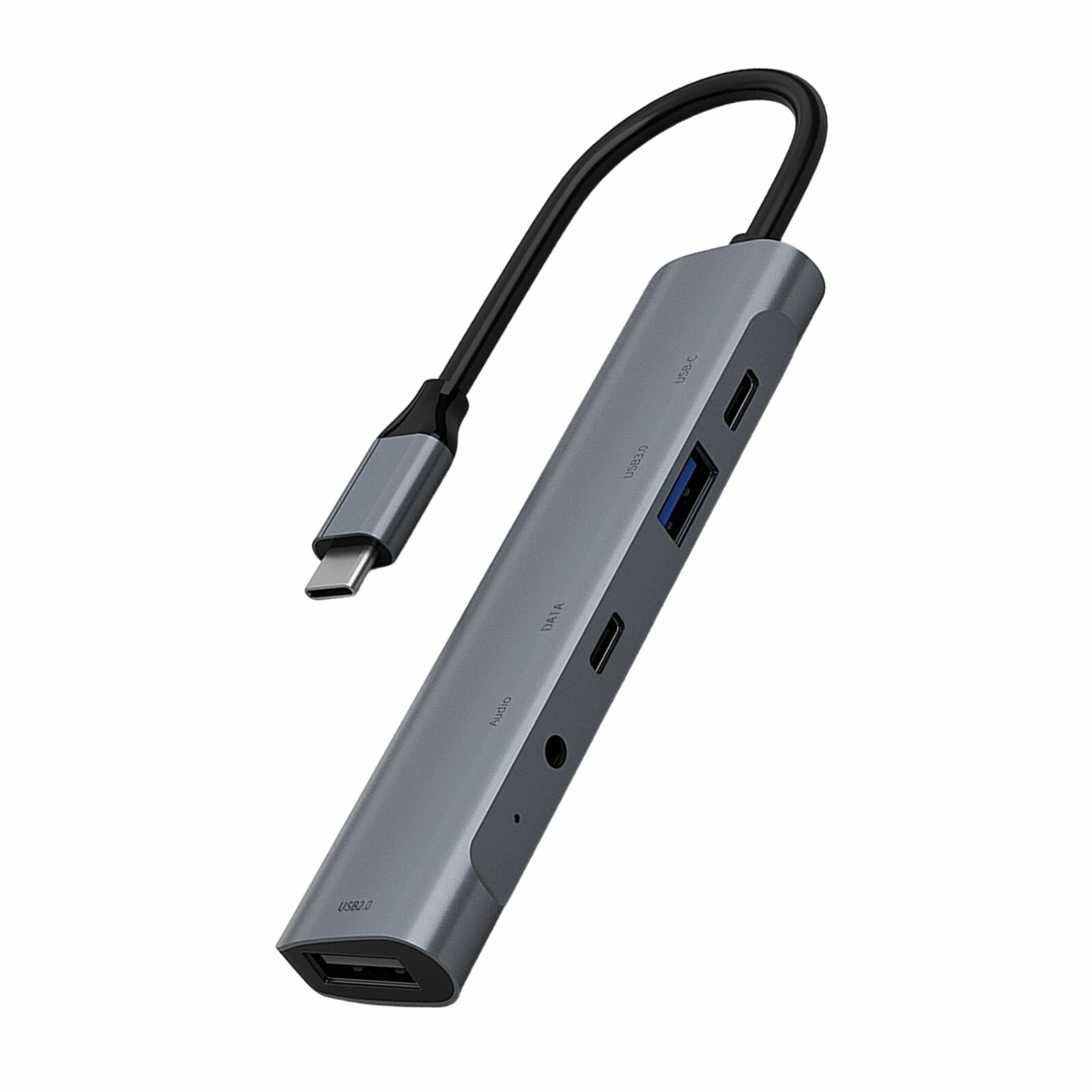 Портатив-ный разьем Type-C c 5 раземами: USB HDTV-кард-ридер и быстрая зарядка мощностью до 60 Вт
