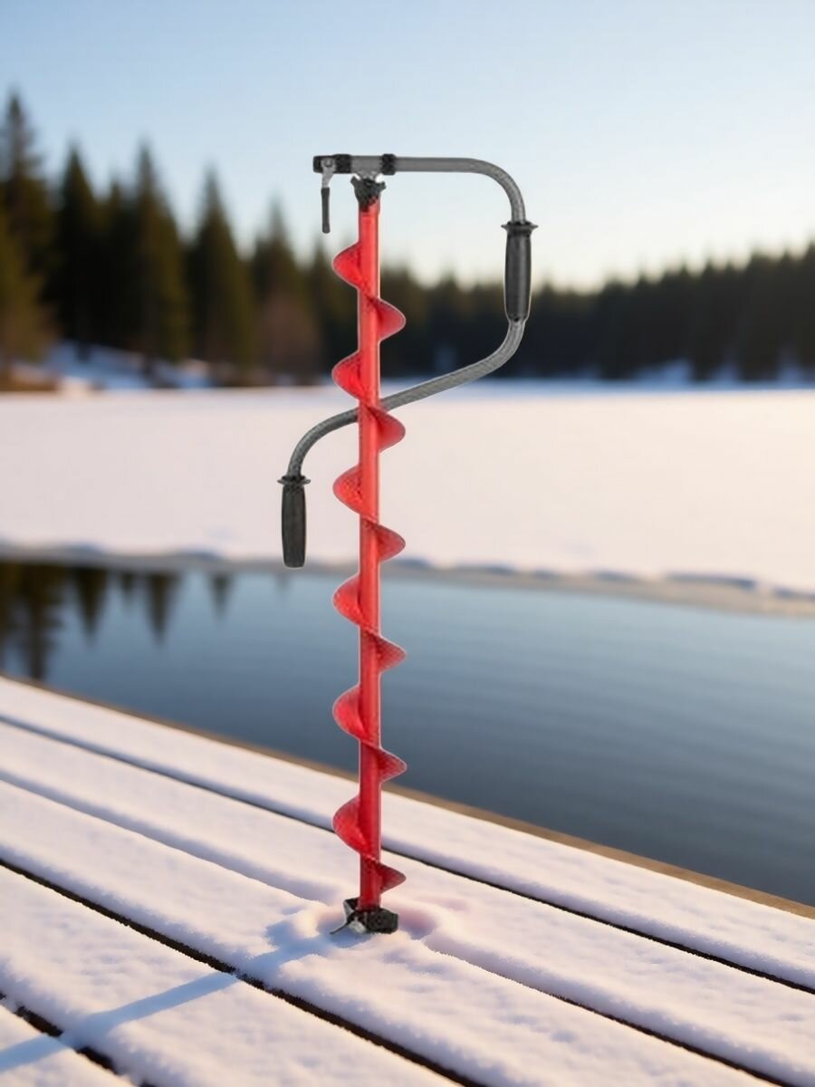 Ледобур BURAN 100L левое вращение, цельнотянутый шнек LB-100L