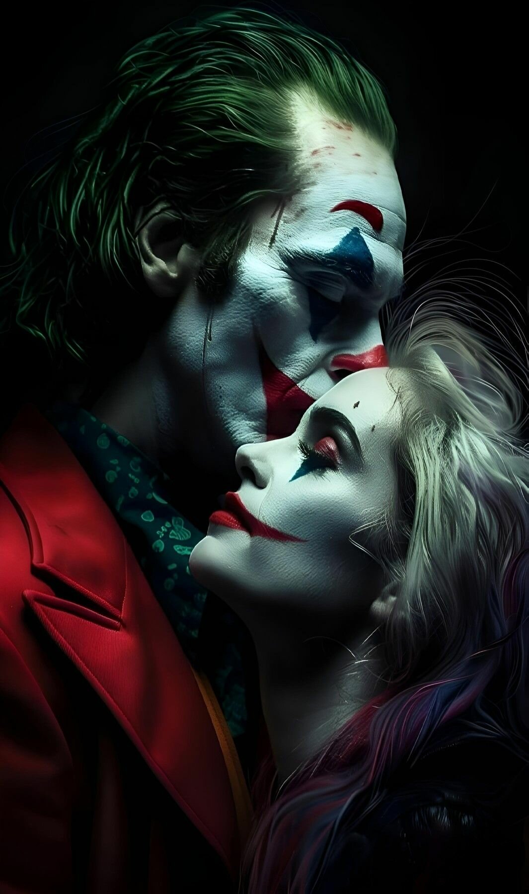 Алмазная Мозаика "Харли Квинн И Персонаж Джокера" 40х50 См Алмазная Вышивка / Картина Стразами Подарков / Украшения