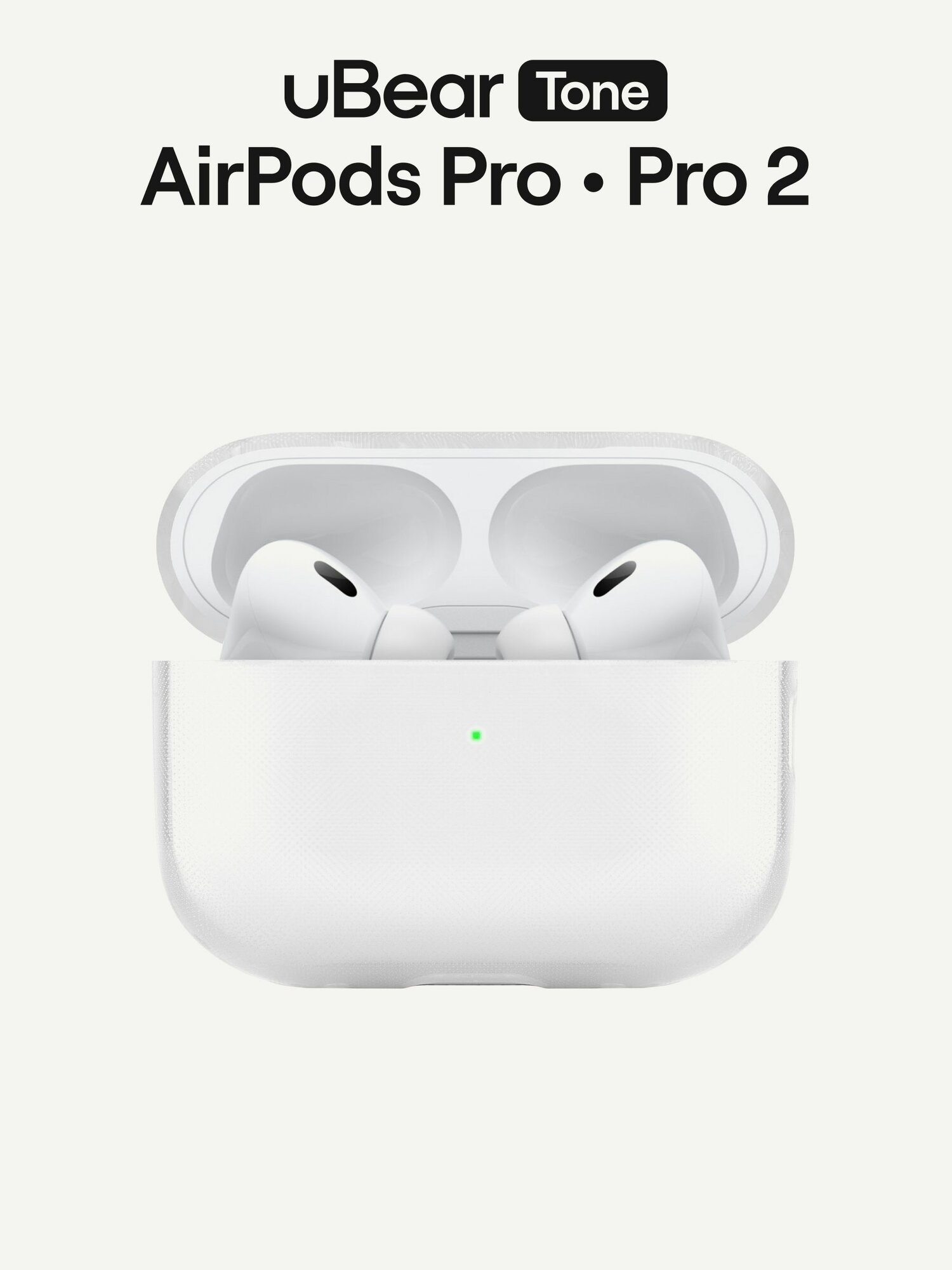 Защитный чехол Tone case для AirPods Pro 2/ Pro, TPU, прозрачный