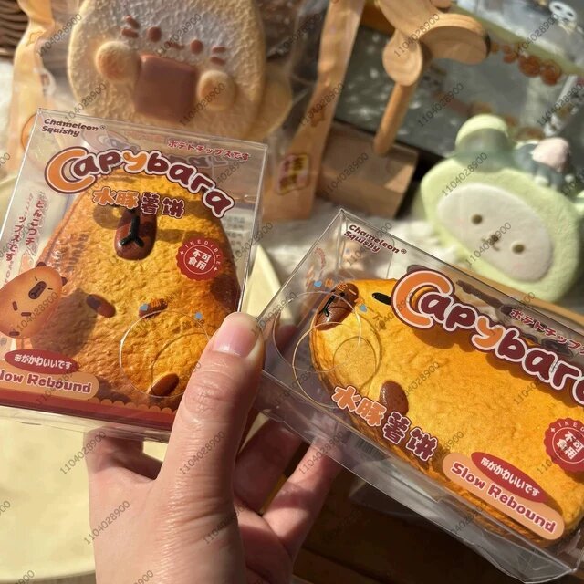 Пекарня Capybara - Мягкие и очаровательные игрушки-капибары, медленно восстанавливающиеся, хлеб, выпечка, торты - Сожмите, чтобы расслабить руки - Мягкий и упругий подарок