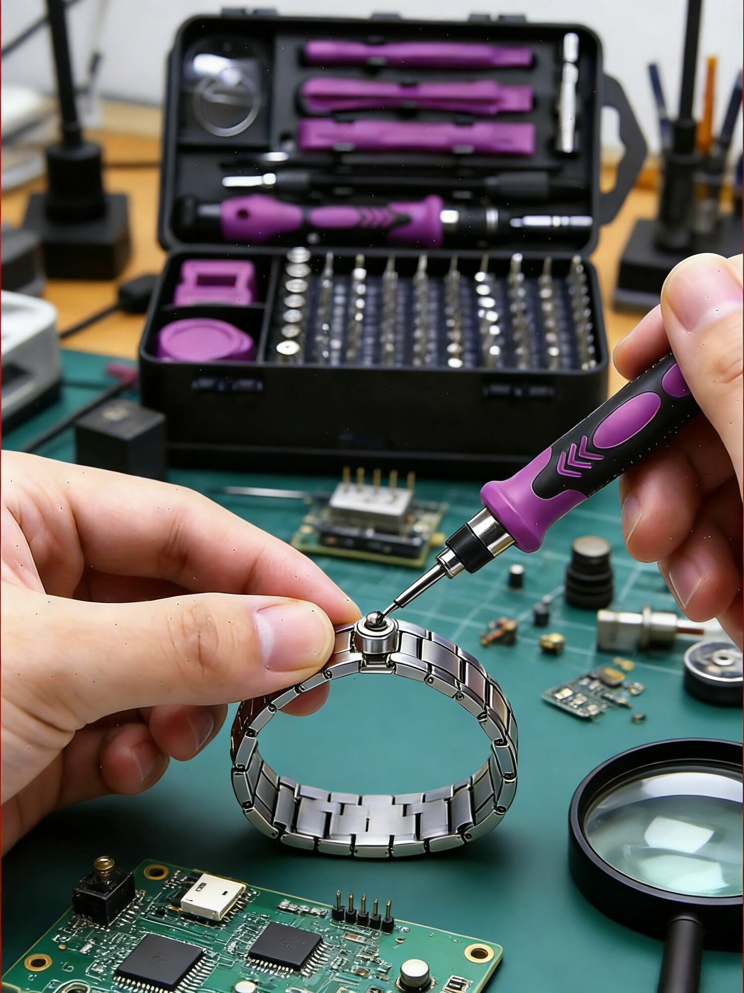 <Черно-фиолетовый стиль> Набор отверток 115 в 1