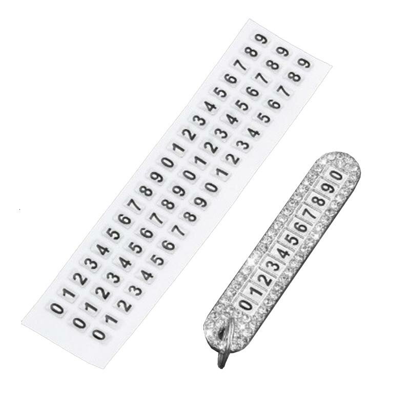 Антипотеряющий брелок с номером телефона для ключей, Серебро - A