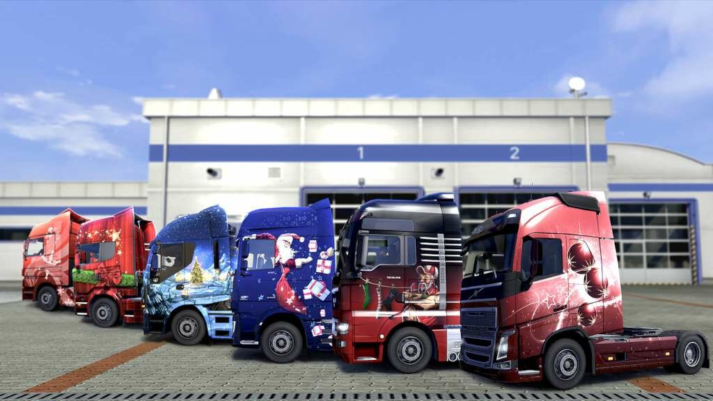 Euro Truck Simulator 2 - Christmas Paint Jobs Pack Steam Ключ