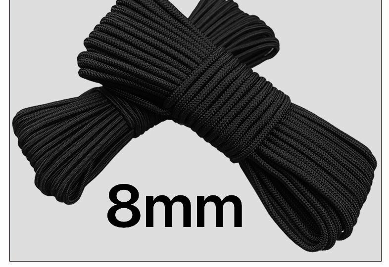 Шнур эластичный 8 мм, 10 метров крепежный такелаж, резинка багажная, жгут, резиновый круглый
