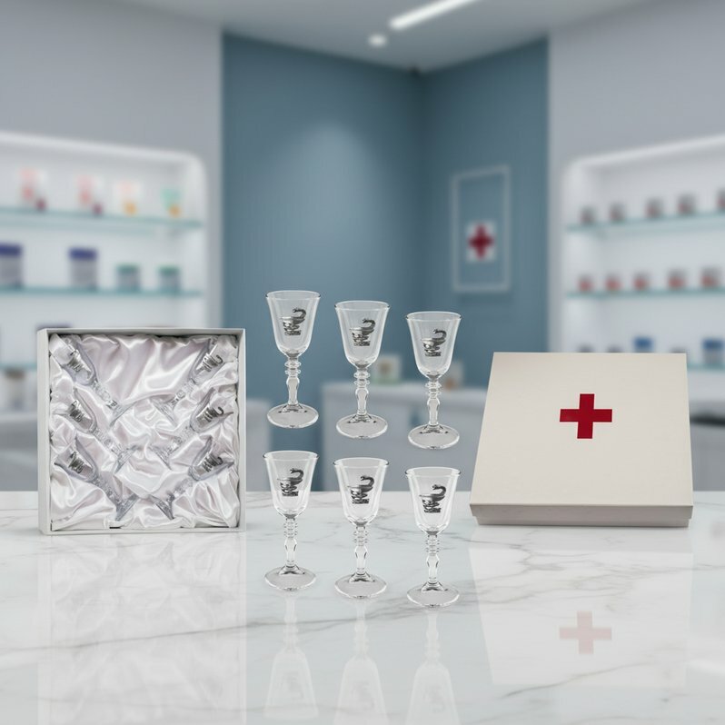 Подарочный набор рюмок Медицинский