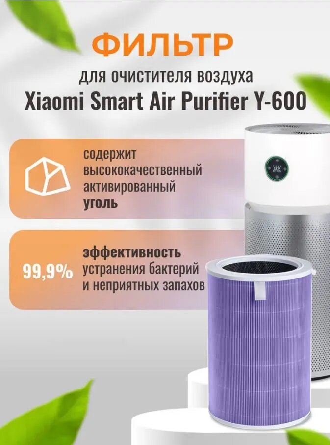 HEPA фильтр PRO для очистителя воздуха Xiaomi Smart Air Purifier Y-600