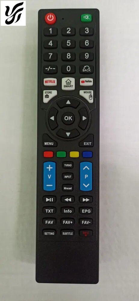 Пульт для телевизоров Smart TV QN900 24, 35, 43, 45, черный, для Netflix, YouTube