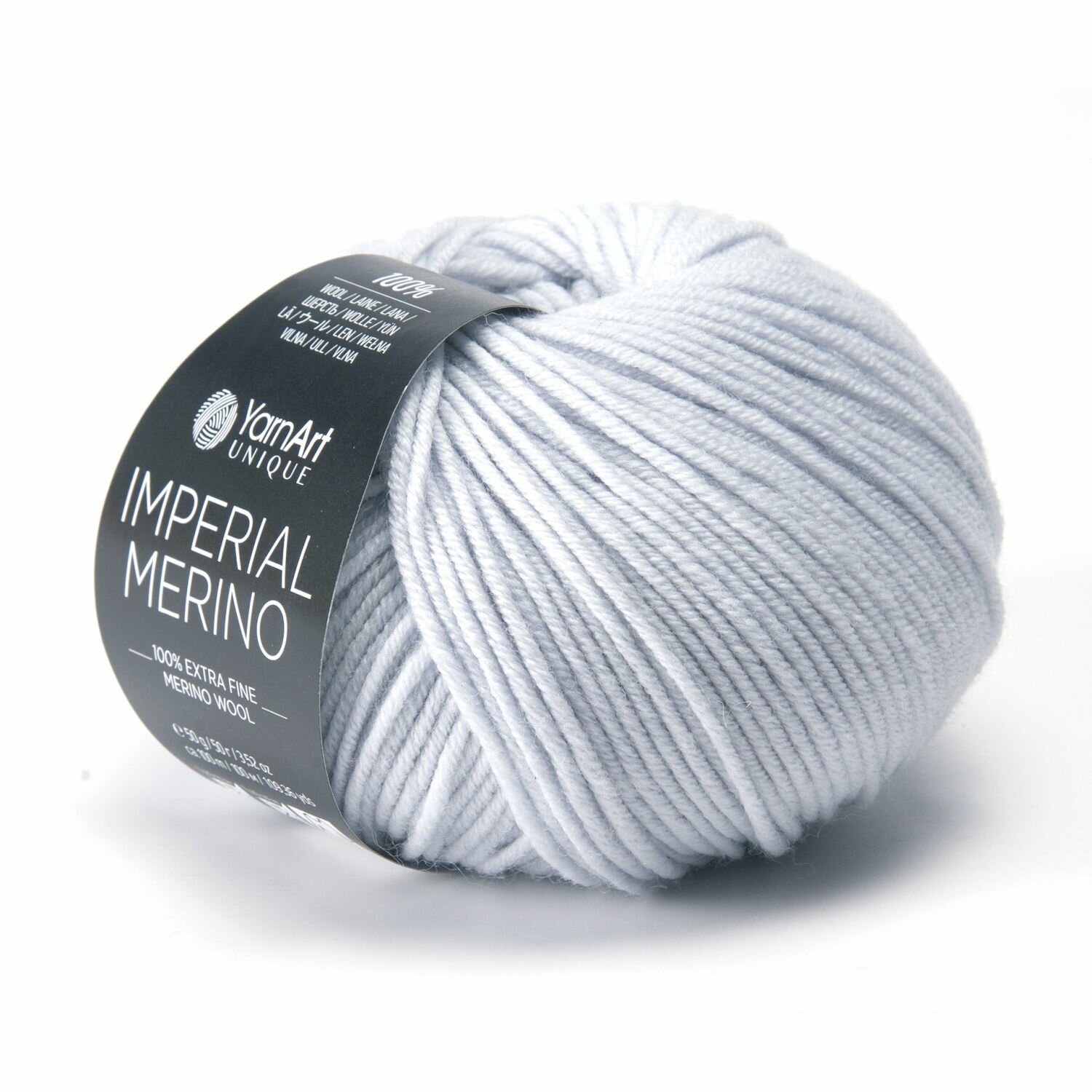 Пряжа Imperial Merino YarnArt, св. серый - 3346, 100% мериносовая шерсть Extra fine, 10 мотков, 50 г, 100 м.