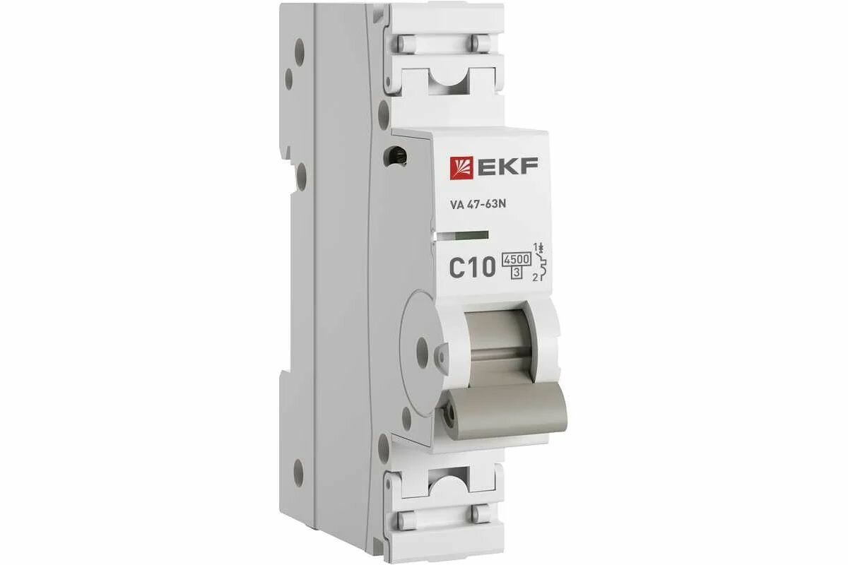 Автоматический выключатель EKF ВА 47-63N 1P 10А (C) 4,5 кА
