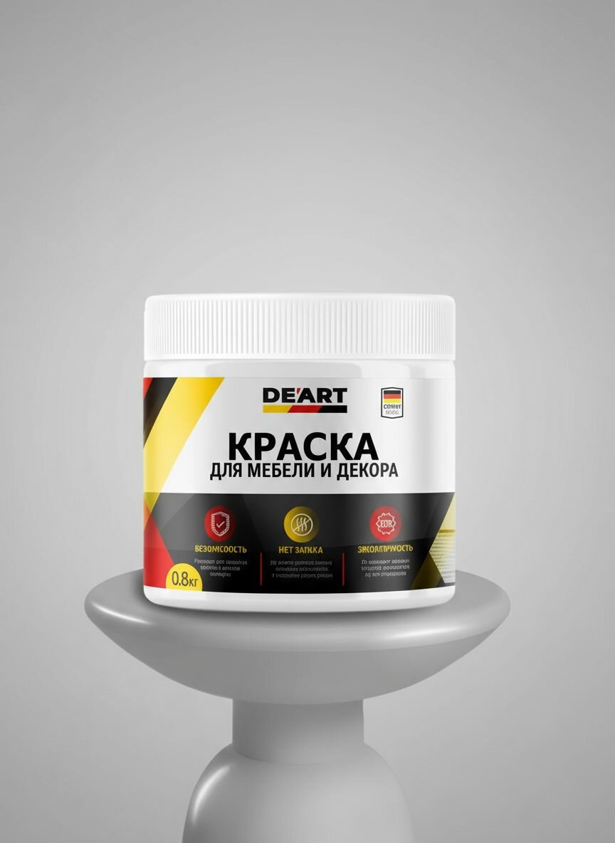 Краска для мебели глянцевая розовый пепел De art