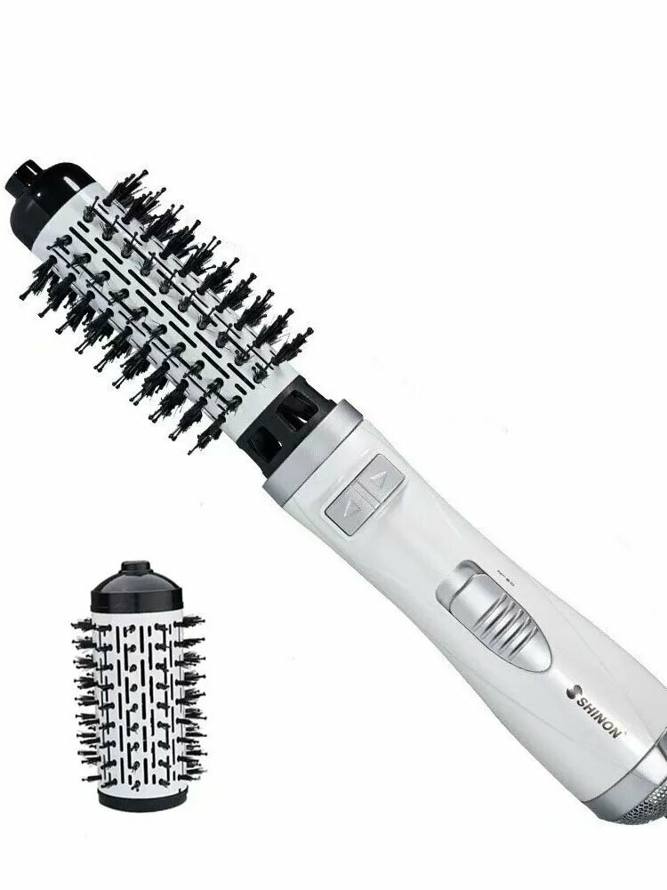 Фен-щетка для волос Brush Activ Compact 1000 Вт, скоростей 2, кол-во насадок 1, белый, золотой