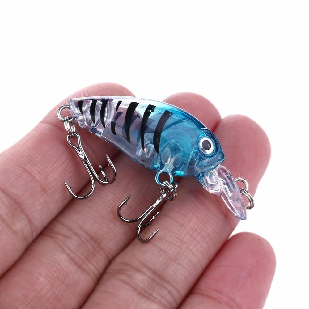Микро Кренкбейт Мини Рыболовная Приманка Topwater Hard Wobbler 4,5 см-3,5 г