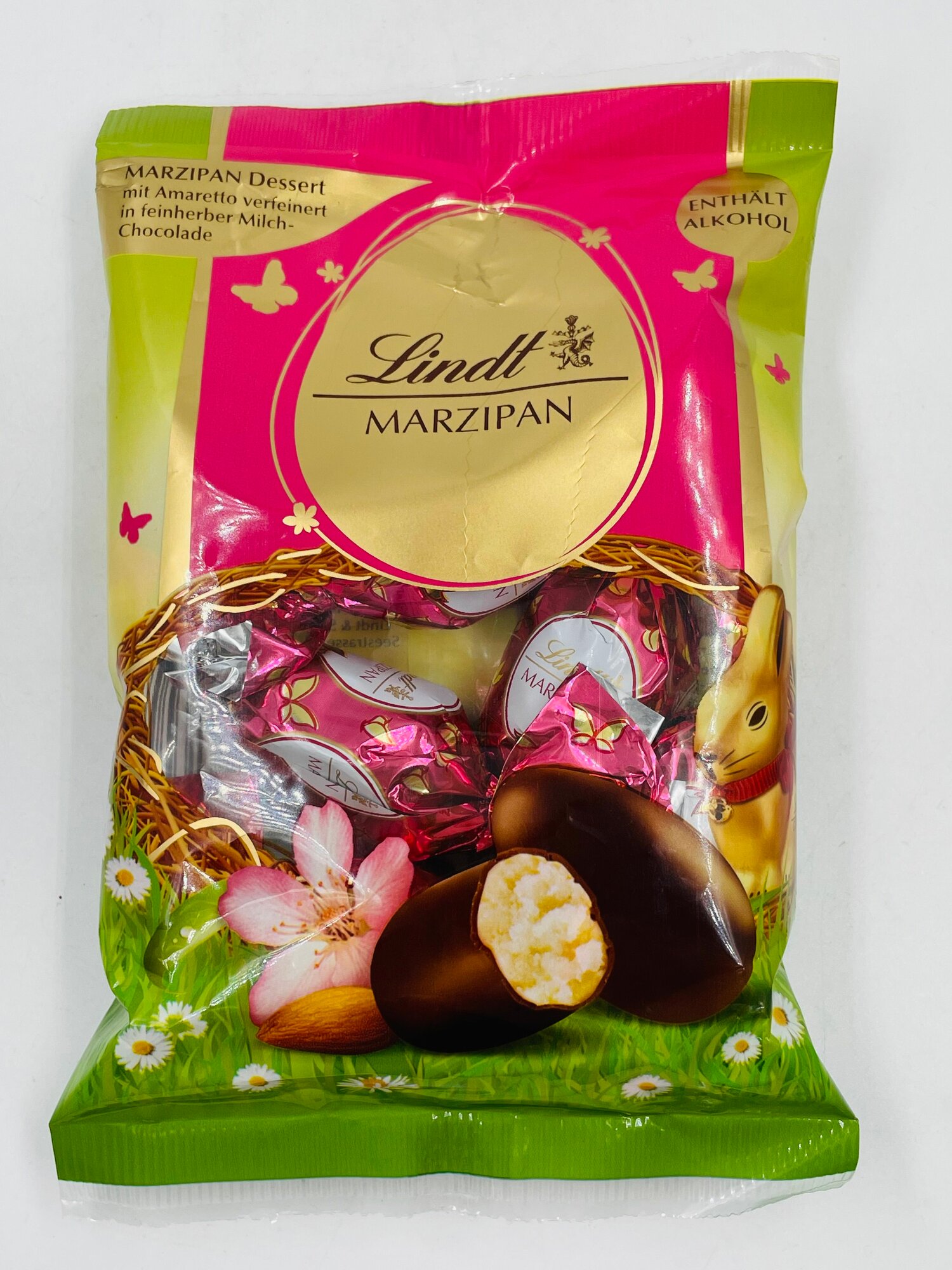 Lindt яйца из темного шоколада с марципановой начинкой Amaretto, 85 г