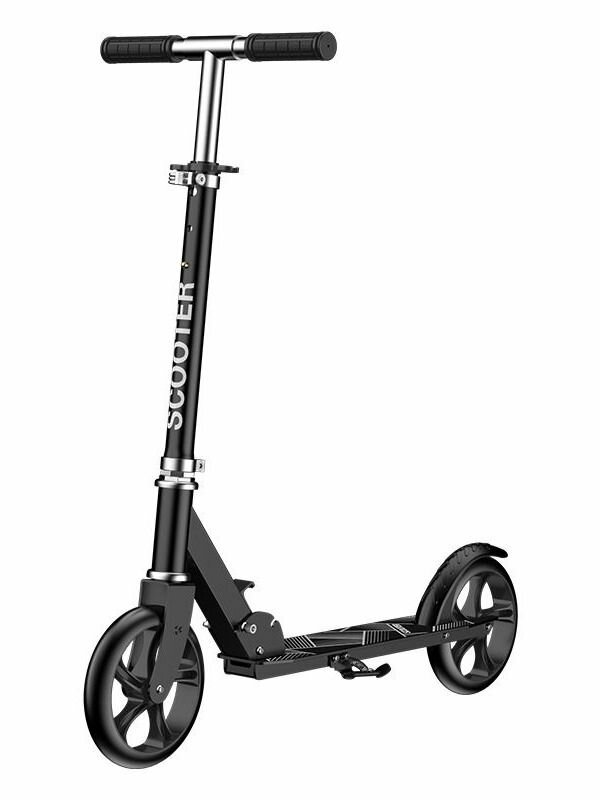 Самокат с ручным тормозом для взрослых, молодежный складной городской самокат для кампуса