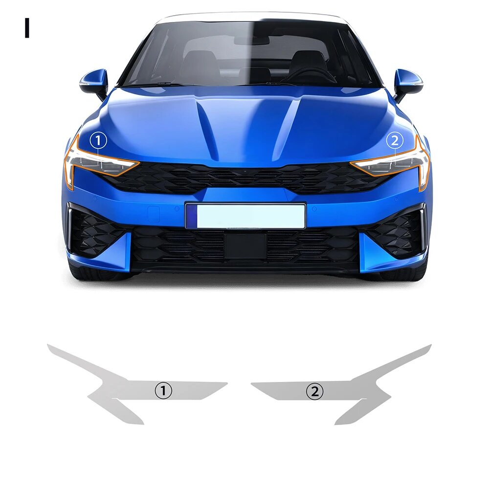 Защитная пленка на фары KIA K5 2025, прозрачная, дымчатая