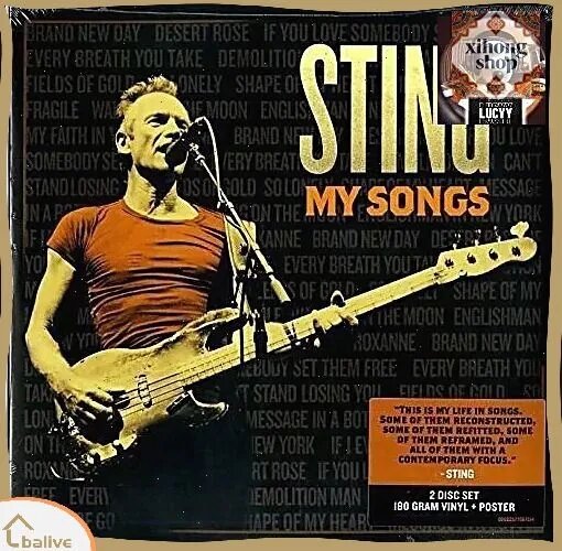 Виниловая пластинка Sting My Songs 2LP Европейский Союз A&M Records - культовые хиты — фото 1