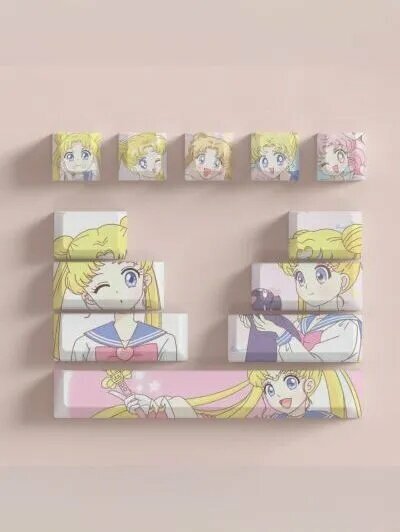 Кейкап кастомный Сейлор Мун (Sailor Moon) для механической клавиатуры, аниме колпачок для клавиши с креплением MX