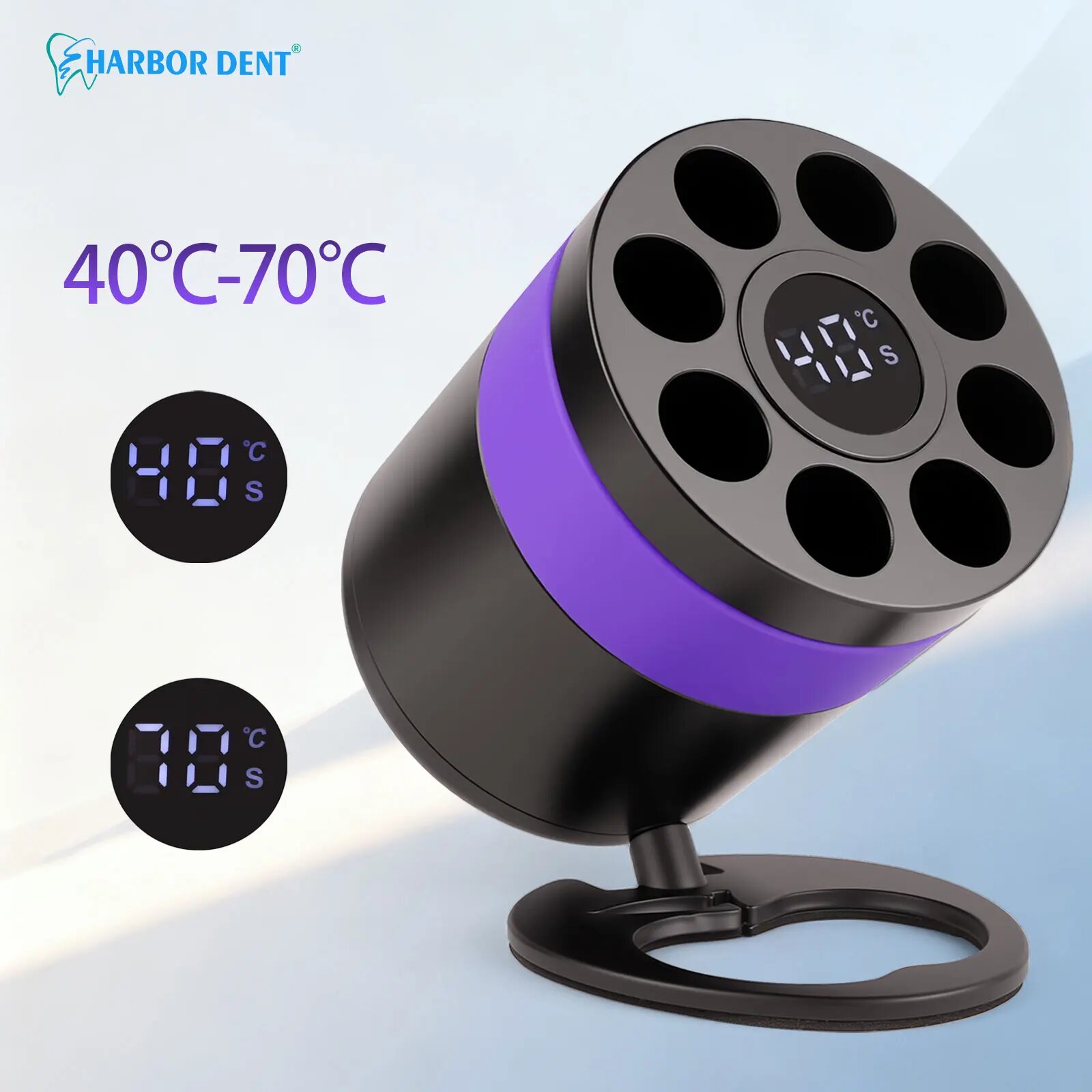 Нагреватель для аквариума HARBOR DENT, 220V EU Plug, черный — фото 1