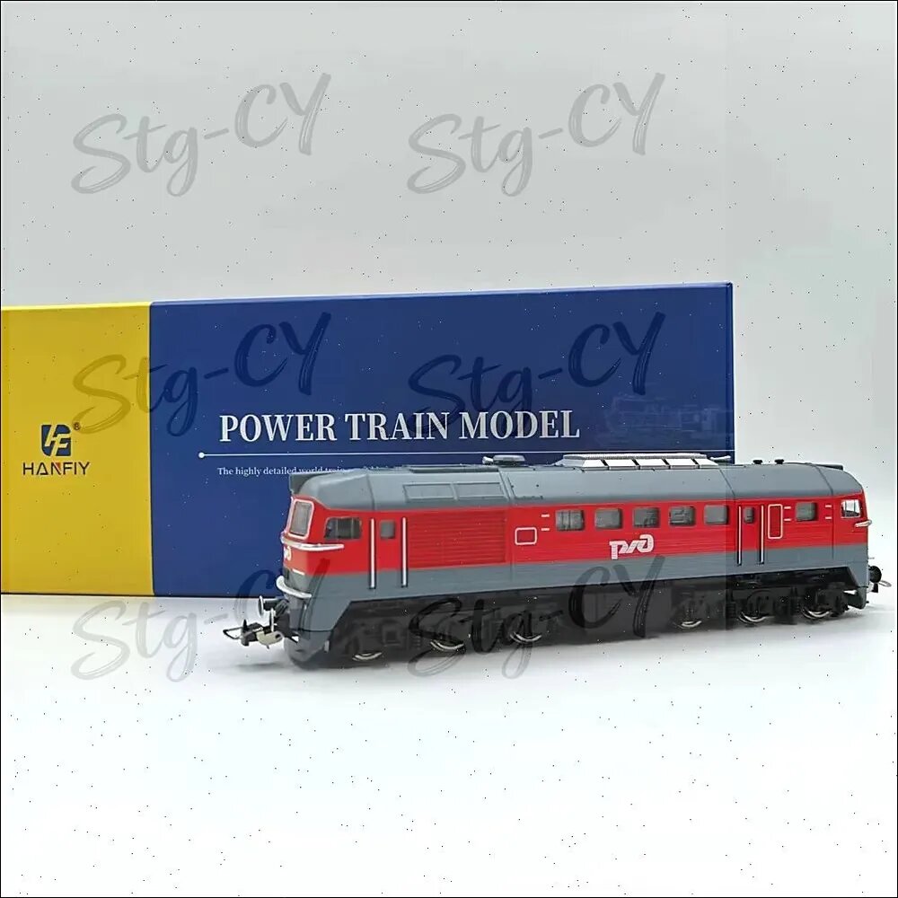 Модель российского тепловоза М62 в масштабе HO с питанием от рельсов, 1:87, с работающими фарами