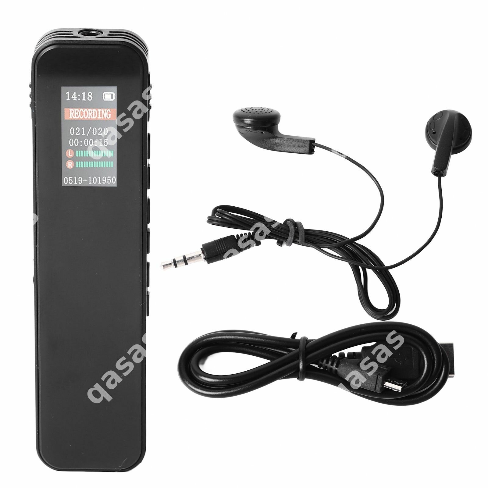 Цифровой MP3-рекордер 64 ГБ для лекций/встреч