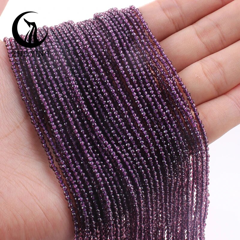 Стеклянные бусины 2мм 3мм 5 нитей для браслетов Фиолетовый, 2mm(about 900pcs), 42. Mid Purple