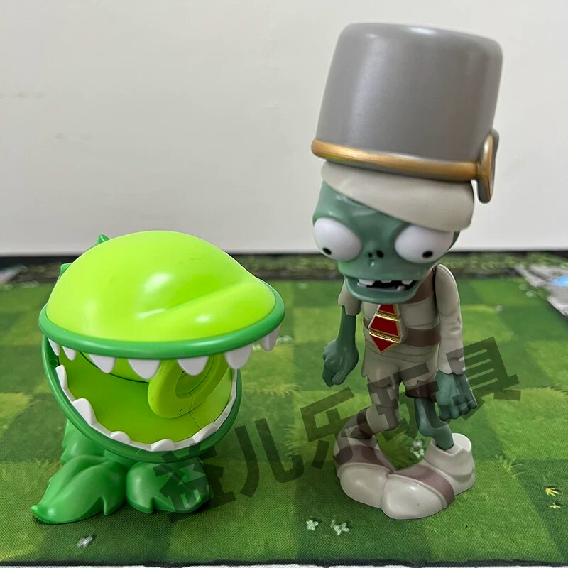 Официальный набор игрушек Plant vs. Zombies 2 элемента с Carnivorous Flower Peashooter и Египетским Barrel Zombie