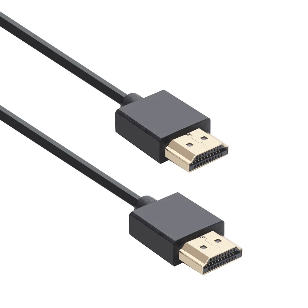 Ультра-тонкий HDMI 2.0 высокоскоростной кабель мужской к мужскому 1 м для 4K ТВ компьютера монитора домашнего кинотеатра