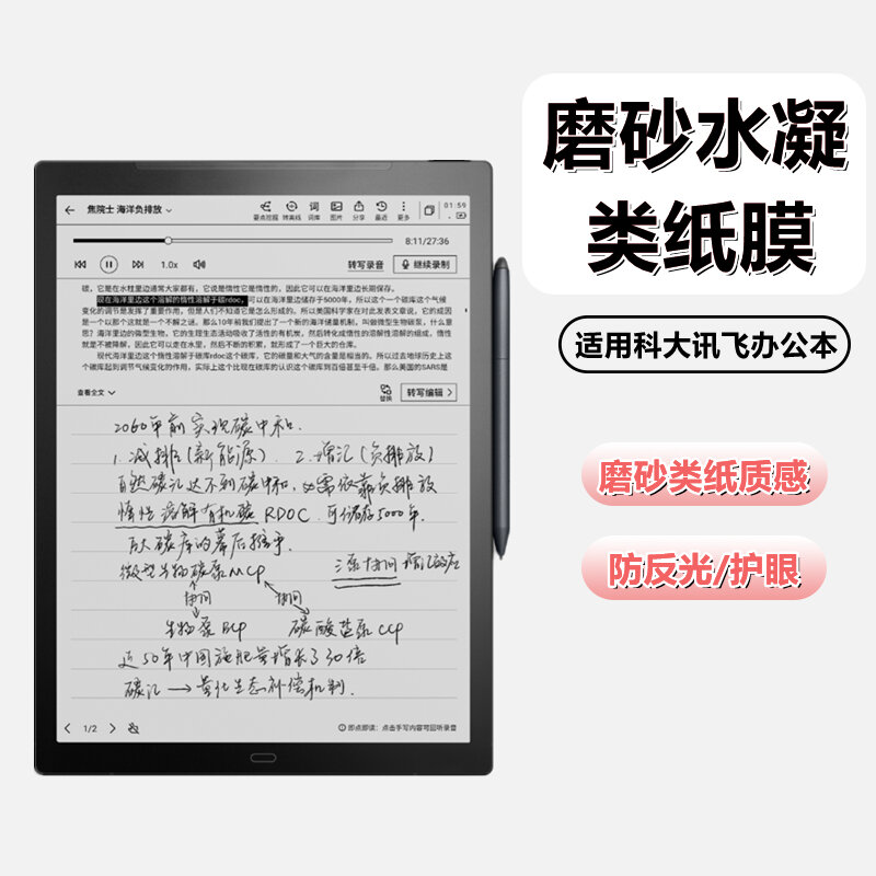 Офисный блокнот X3-LAMY совместная коллаборация матовая водная пленка, похожая на бумагу, с антибликовым покрытием для
