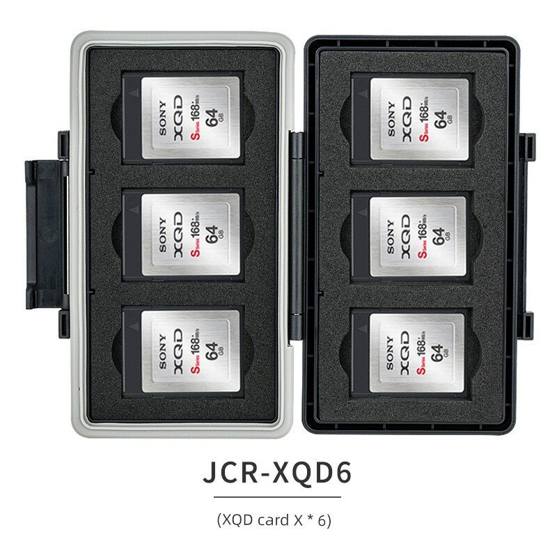 Организатор для XQD-карт JJC: хранение 6 карт памяти, надежный кейс