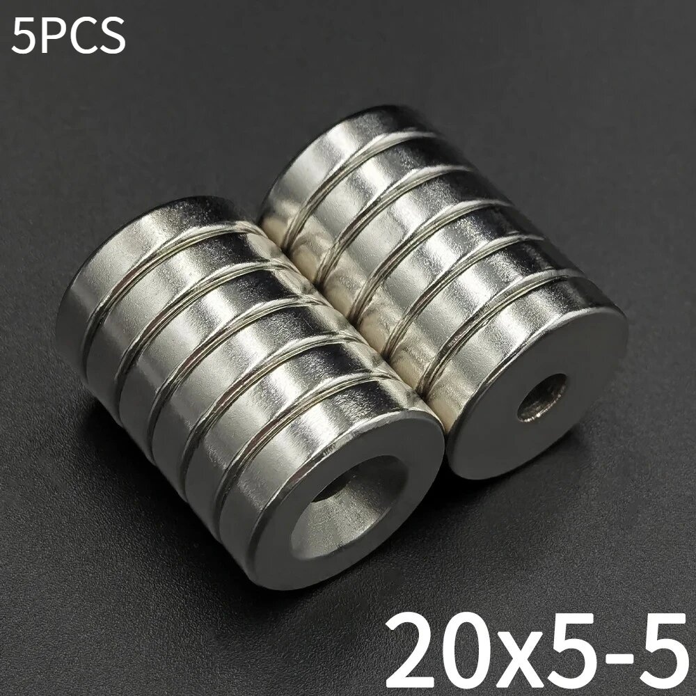 2/5 шт. Круглые магниты 20x5-5 мм 5Pcs