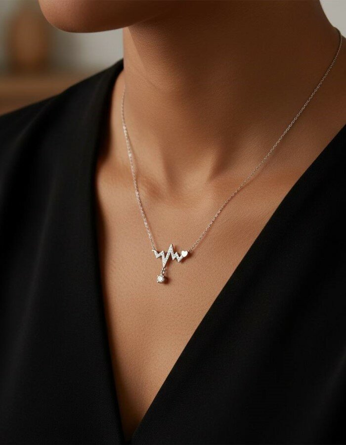 Колье, циркон