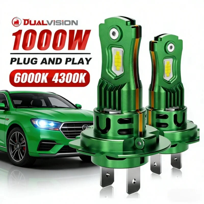 LED лампа H7/H1/H4/H11/9005/9006 9006/HB4, 6000K