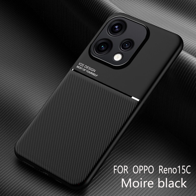 Чехол Для OPPO Reno15 5G / Оппо Рено 15C, soft touch, чехол-кардиомонитор, искусственная кожа, поликарбонат (PC), защита камеры, ударопрочный, усиленные углы, OPPO, OPPO Reno15 5G, OPPO Reno 15C, black,