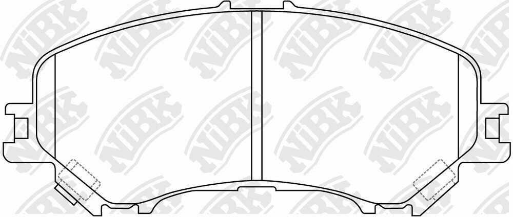 Колодки тормозные передние NIBK PN2804 Nissan Qashqai 13->, X-Trail 13->