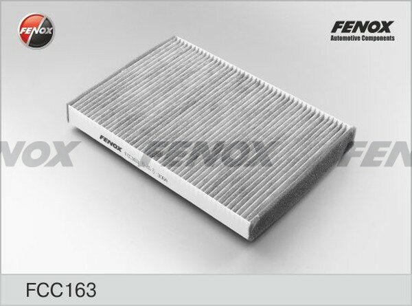 Фильтр салона FENOX FCC163 Audi A4 01-09 1.6-3.2, 1.9Tdi-3.0Tdi, A6 97-05 1.8-4.2, 1.9Tdi, 2.5Tdi, угольный