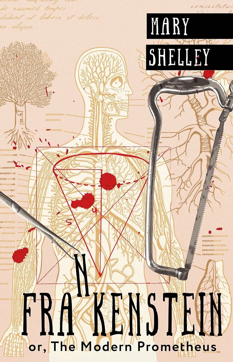 Роман АСТ "Frankenstein; or, The Modern Prometheus" Shelley M, 2025 год