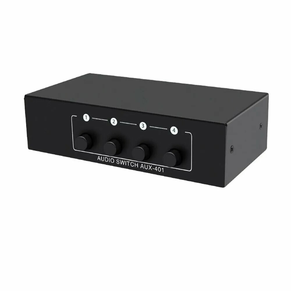 F8(H U P X) Аудиопереключатель AUX, выход 4 в 1, селектор стереоаудио, 4X1, 3,5 мм, Aux L/R, Audio Switch Box, аналоговый аудиоселектор, B
