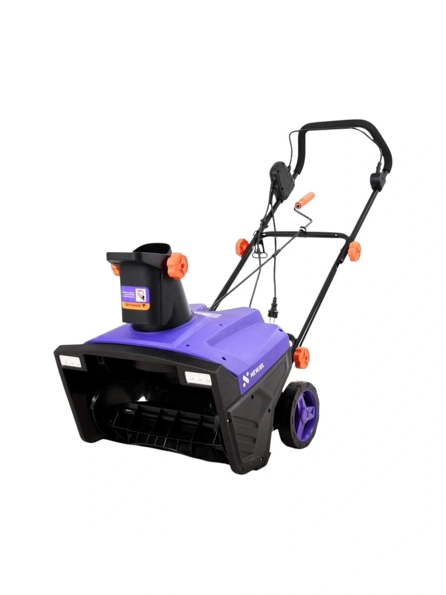 Снегоуборщик электрический NEWJEL NJ40104, 2.3 кВт, бесщеточный, ширина 30 см, выброс 9 м, колесный, для уборки снега