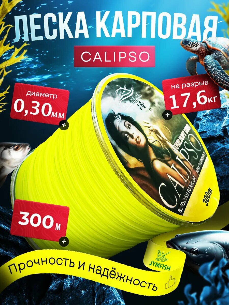 Леска рыболовная 0.30 мм 300 м
