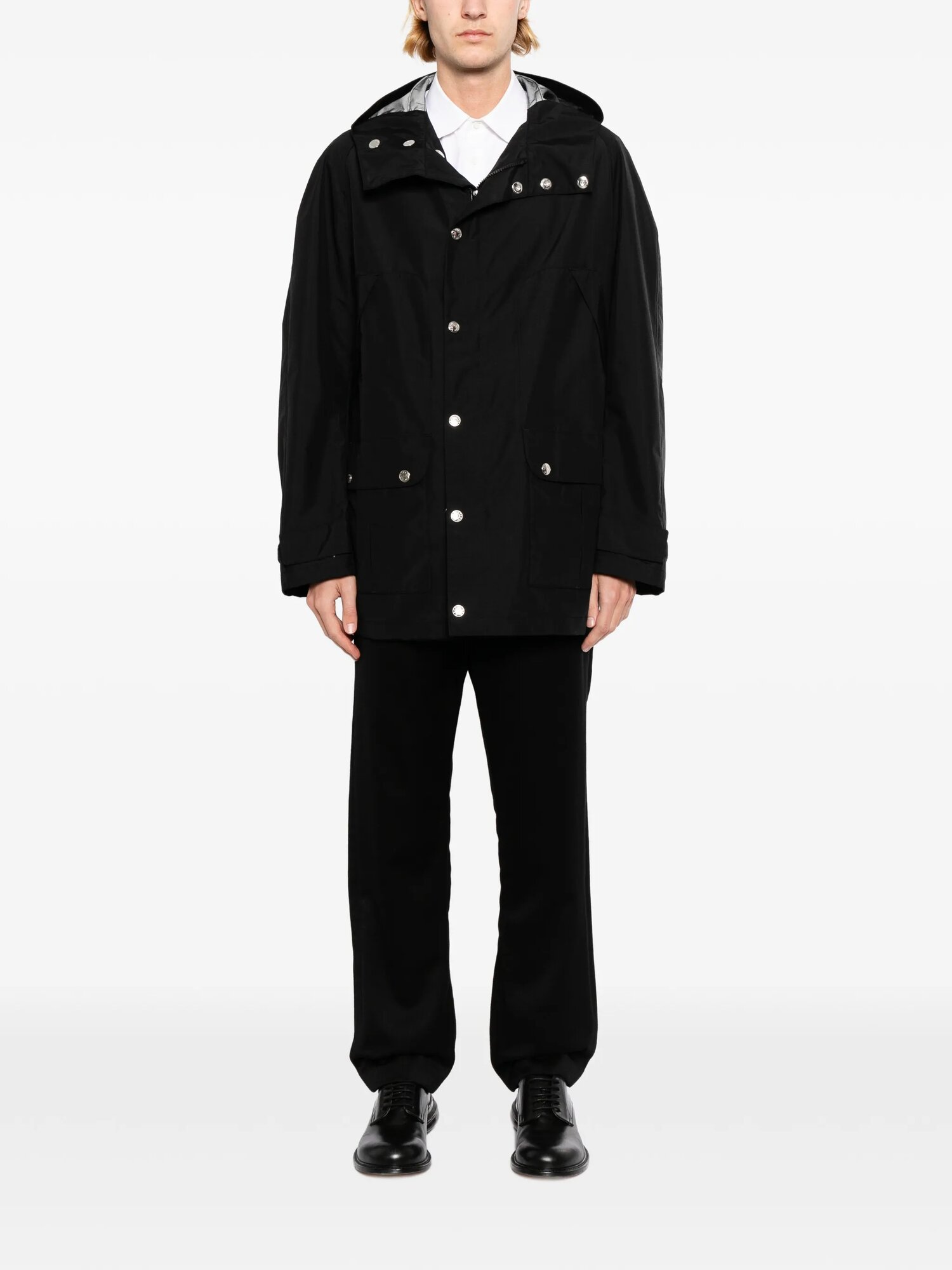 Куртка Junya Watanabe Hooded lightweight jacket, размер 3, черный — фото 1