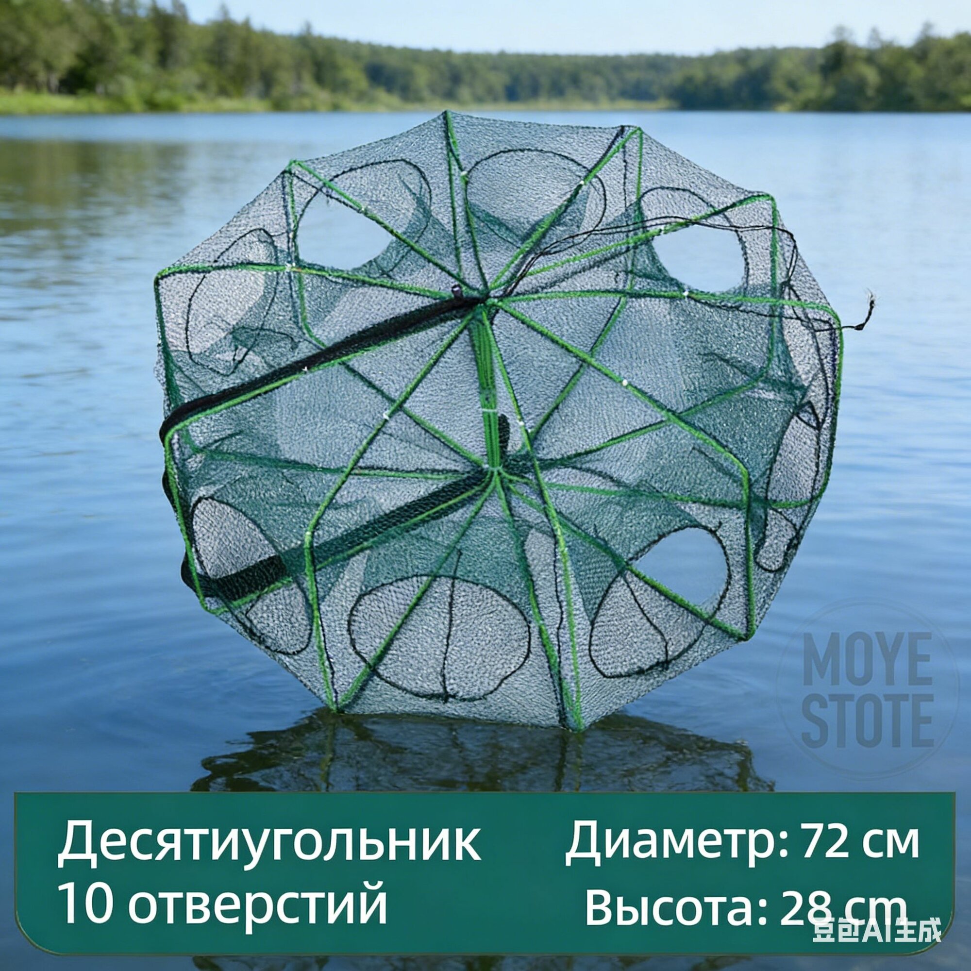 Хороший помощник в воде,10 лунок квадрат
