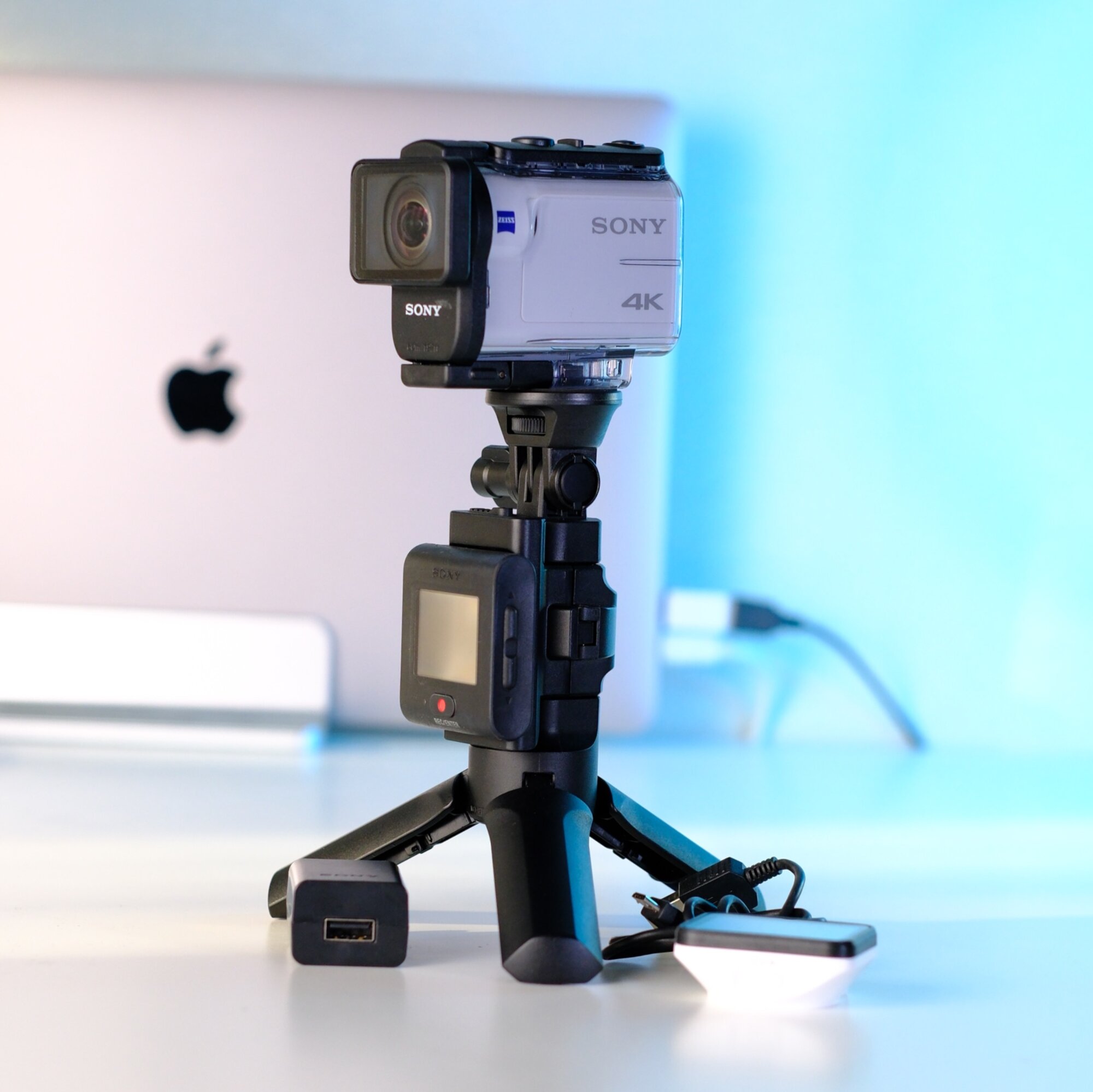 Экшн-камера Sony FDR-X3000R новая с комплектом, WiFi, 4К, белый